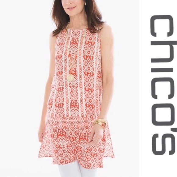 Chico's | Tops | Chicos Ethnic Chic Tribal Inspired Sleeveless Tunic ...